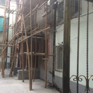 Andamios de bambú en Shanghai. Estructuras temporales ligeras – e-STRUC